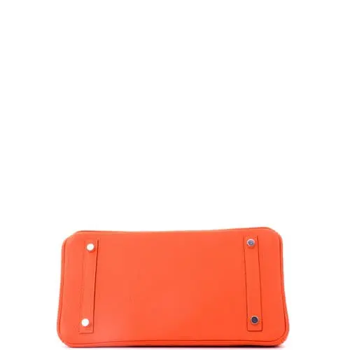 Hermès Birkin Handbag Togo With Palladium Hardware 30 - Orange