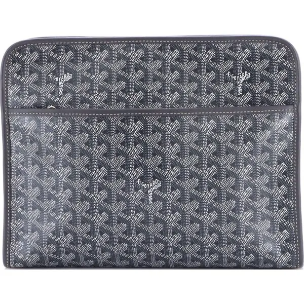 Goyard Jouvence Toiletry Pouch Coated Canvas Gm - Gray