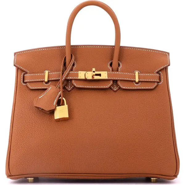 Hermès Birkin Handbag Brown Togo With Hardware 25 - Gold