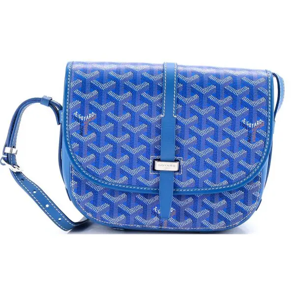 Goyard Belvedere Ii Messenger Bag Coated Canvas Pm - Blue