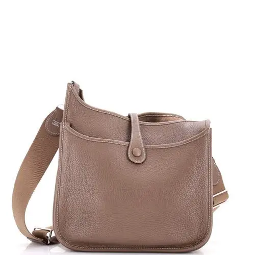 Hermès Evelyne Bag Gen Iii Clemence Pm - Etoupe