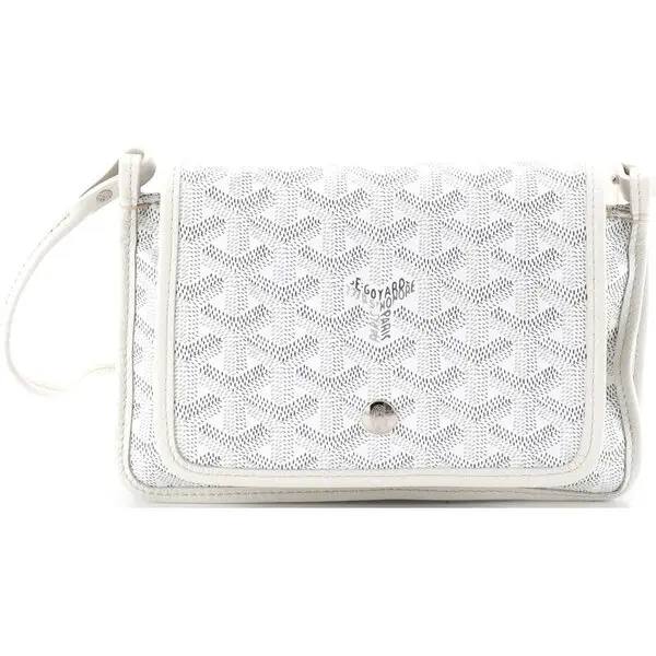 Goyard Plumet Clutch Wallet Coated Canvas - White