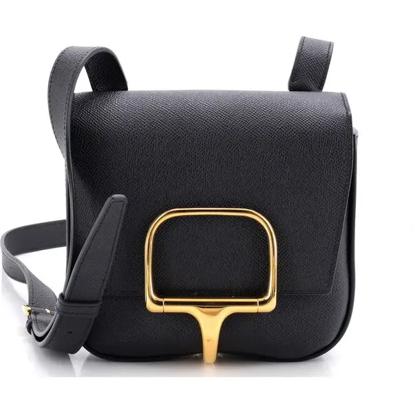 Hermès Della Cavalleria Epsom Mini Shoulder Bag - Noir