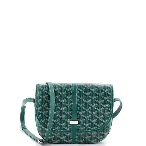 Goyard Belvedere Ii Messenger Bag Coated Canvas Pm - Green