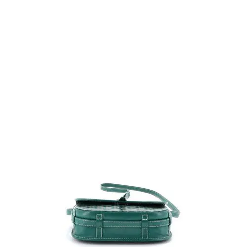 Goyard Belvedere Ii Messenger Bag Coated Canvas Pm - Green