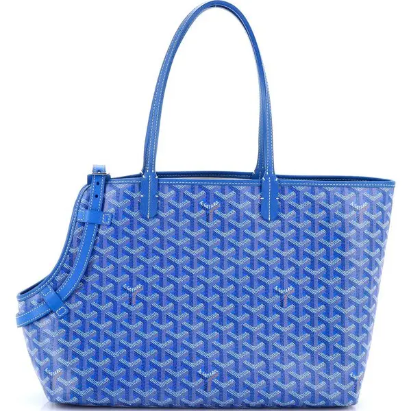 Goyard Chien Gris Pet Carrier Tote Coated Canvas