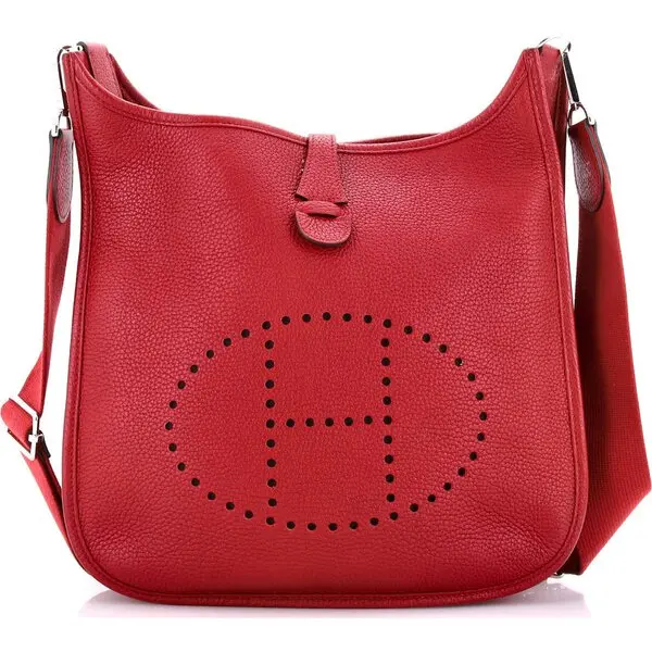 Hermès Evelyne Bag Gen Iii Clemence Pm - Rouge Grenat