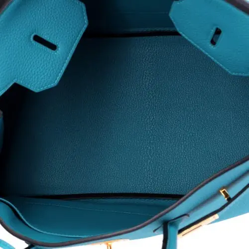 Hermès Birkin Handbag Togo With Gold Hardware 35 - Blue