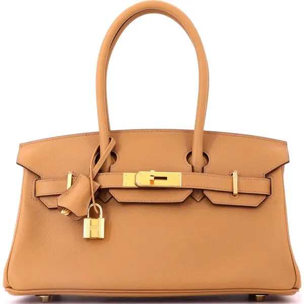 Hermès Shoulder Light Birkin Bag Evercolor 29 - Biscuit