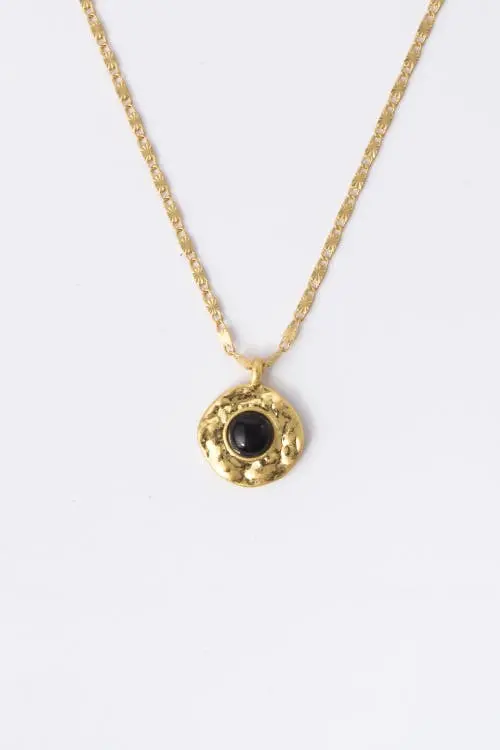 CLASSICHARMS Roaming Venus Crystal Molten Pendant Necklace - Gold/black
