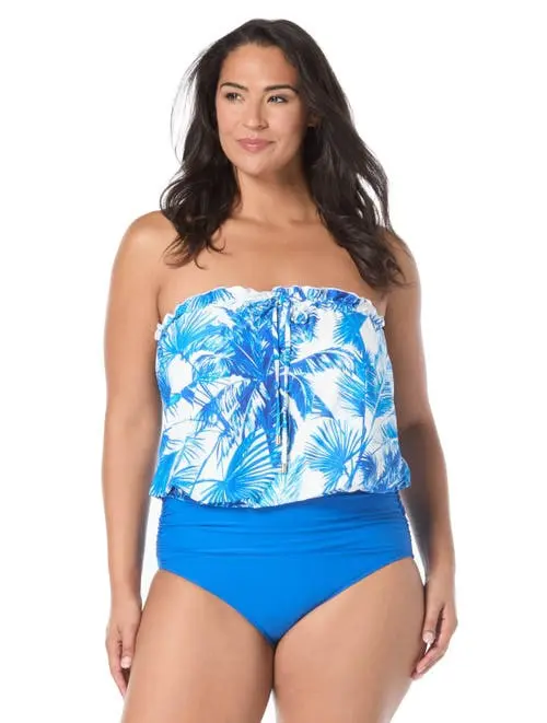 COCO REEF Infinity Bandeau Tankini Top D-cup