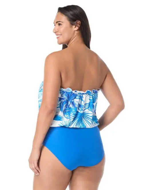COCO REEF Infinity Bandeau Tankini Top D-cup