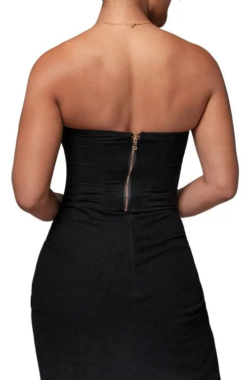 JLUXLABEL Fenix Reversible Linen Corset - Black