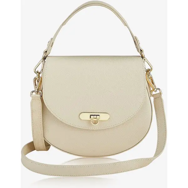 Gigi New York Sophia Saddle Bag - Ivory