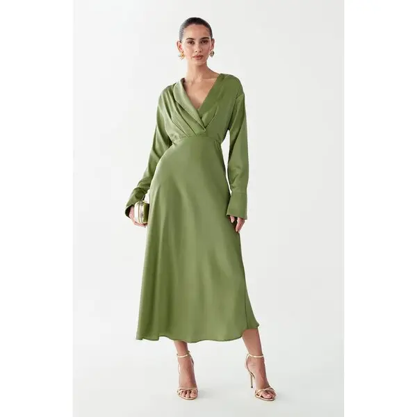 WILLA Glades Maxi Dress - Sage Green