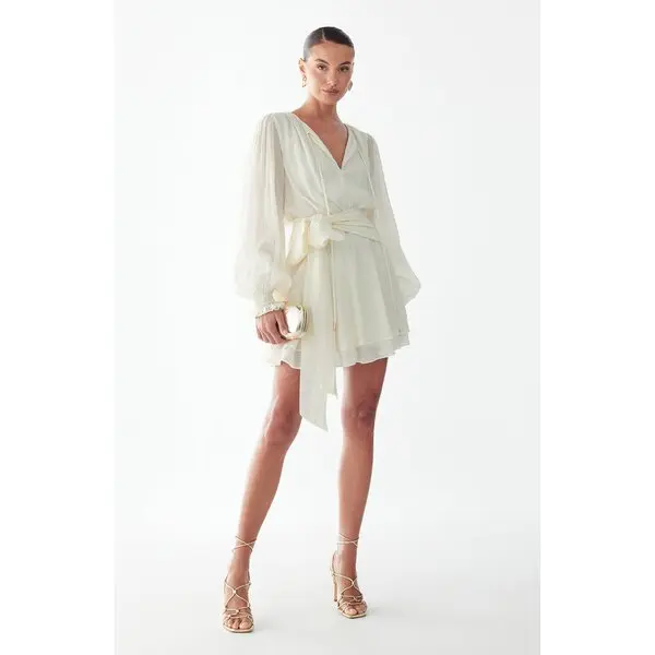 BWLDR Olia Mini Dress - Off White