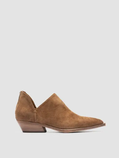 Officine Creative Noelie Dd 106 Suede Ankle Boots - Light Brown
