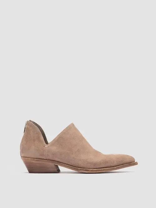 Officine Creative Noelie Dd 106 Suede Ankle Boots - Taupe