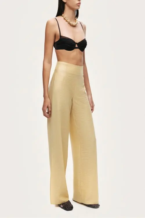 NOCTURNE Straight-leg Relaxed Pants - Yellow