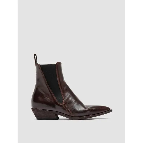 Officine Creative Noelie Dd 101 Ankle Boots - Burgundy
