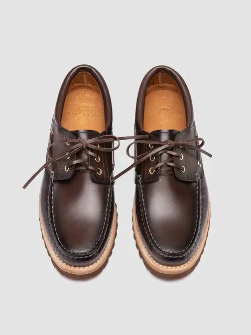 Officine Creative Heritage Flexi 001 Leather Boat Shoes - Brown