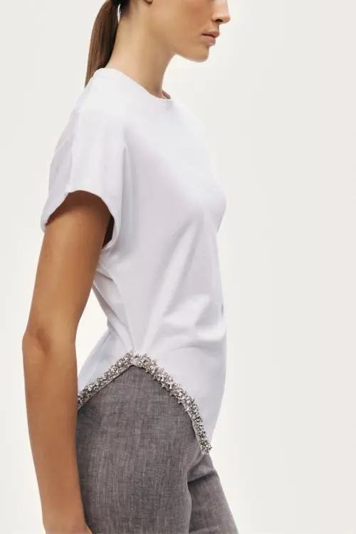NOCTURNE Tailored Linen Blend Capri Pants