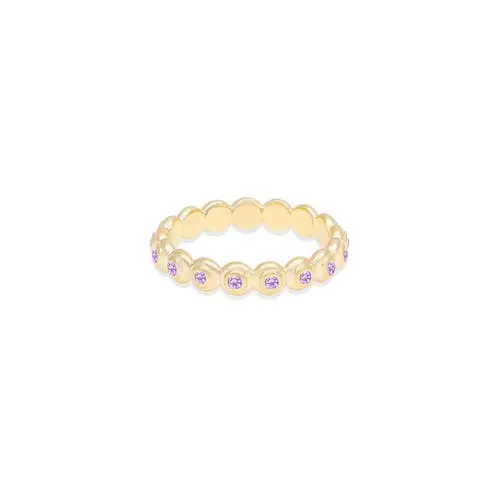 CAMPBELL + CHARLOTTE Evolve Stacking Ring - Amethyst-gold