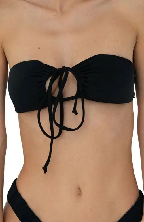 BRIGHT SWIMWEAR Convertible Bikini Top - Black