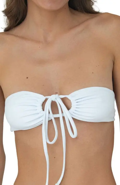 BRIGHT SWIMWEAR Ivy Halter Top - White