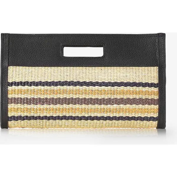 Gigi New York Remy Clutch - Natural Raffia