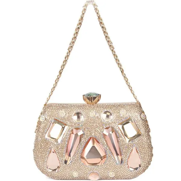 LAUREN LORRAINE Sammie Evening Clutch - Rose Gold