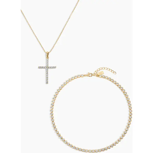ELECTRIC PICKS Dove Necklace Set Of 2 - Gold