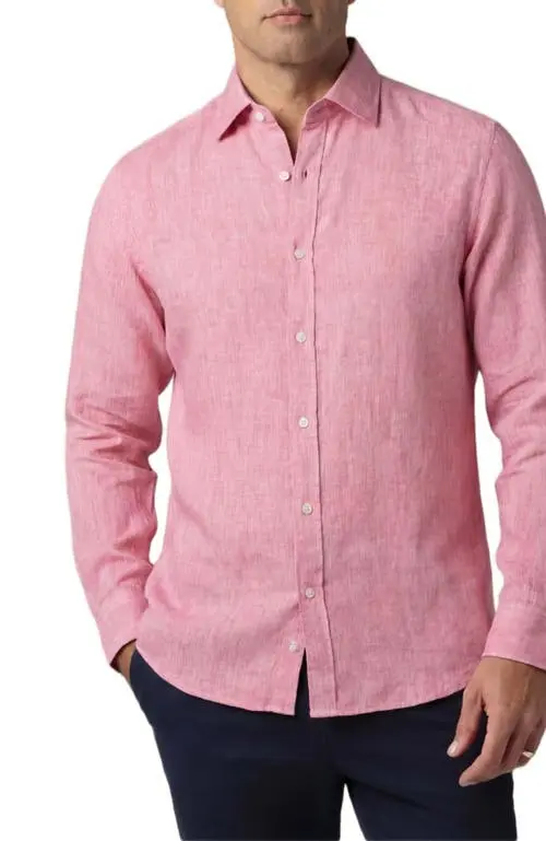 Robert Talbott Morgan Linen Shirt - Pink