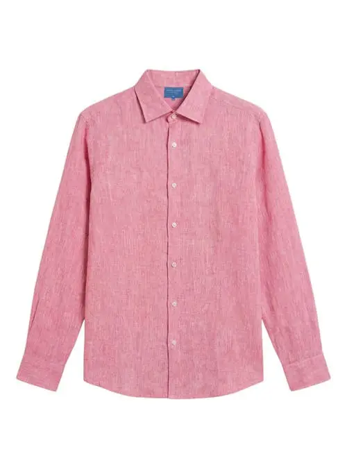 Robert Talbott Morgan Linen Shirt - Pink