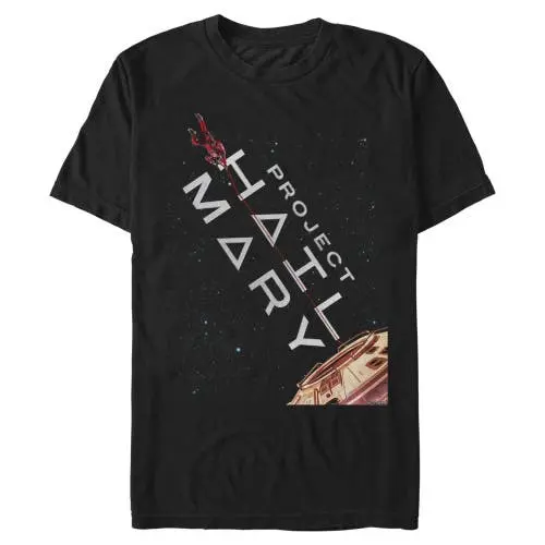 PROJECT HAIL MARY Believe In The Space Short Sleeve Graphic T-shirt - Black