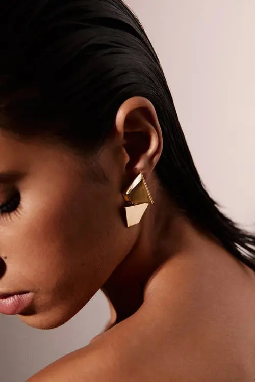 NAYIBE WARCHAUSKY JEWELRY Optical Earrings - Gold