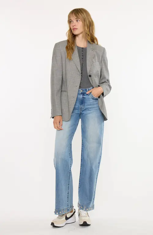 KANCAN Ditzy Low Slung Baggy Wide Jeans