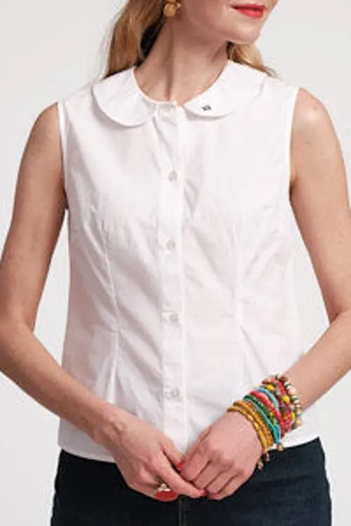 FRANCES VALENTINE Louise Collar Shell