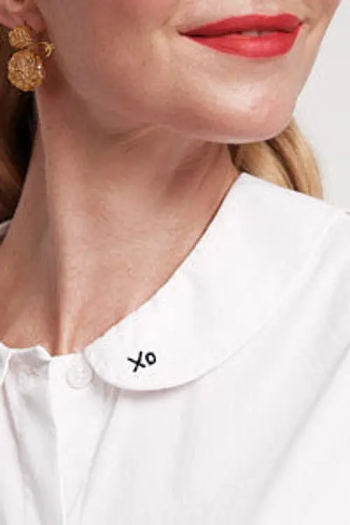 FRANCES VALENTINE Louise Collar Shell