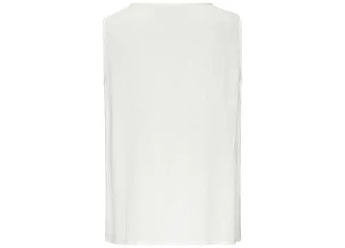 LASCANA Lace Trim Sleeveless Blouse