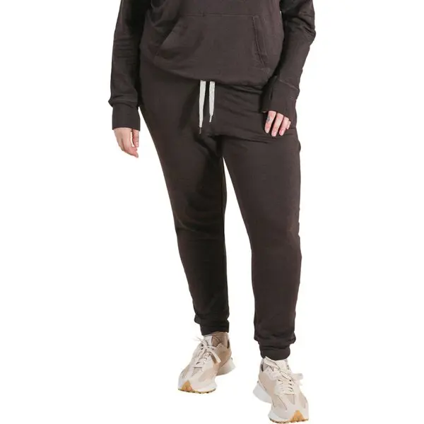 POPLINEN Plus Agnes Modal Jogger Pant - Dark Chocolate