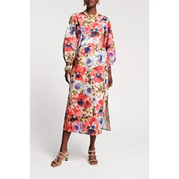 FRANCES VALENTINE Minnow Maxi Dress - Pink/purple/multi