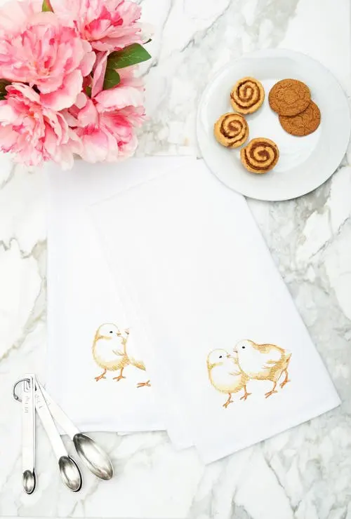 C&F HOME Chicks Flour Sack Cotton Kitchen Towel