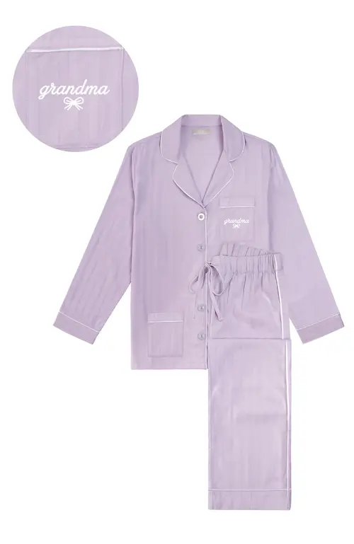 KIP Grandma Cotton Pajama Set - Lavender