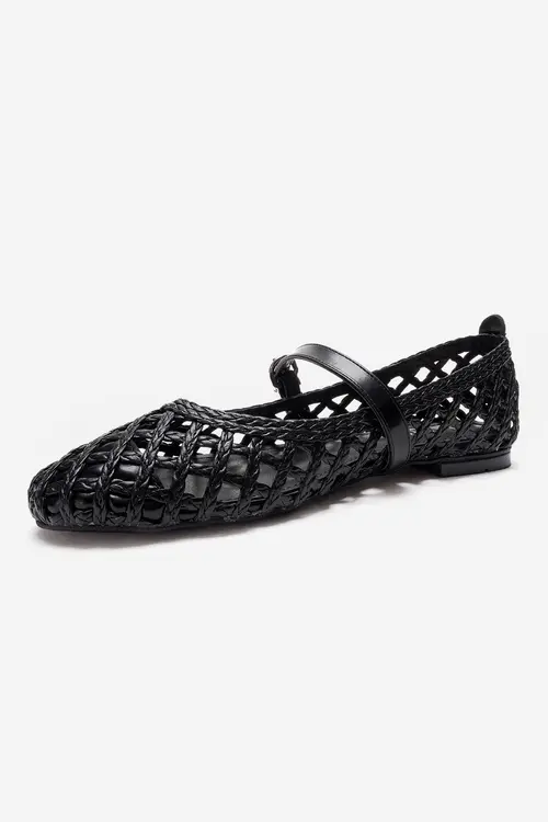 PROLOGUE SHOES Doux Woven Ballet Flat