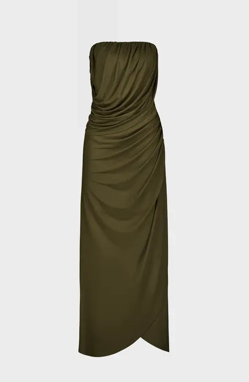 SAEMDI Selvi Maxi Dress - Olive Green
