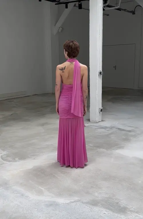 SAEMDI Dali Halterneck Mermaid Dress