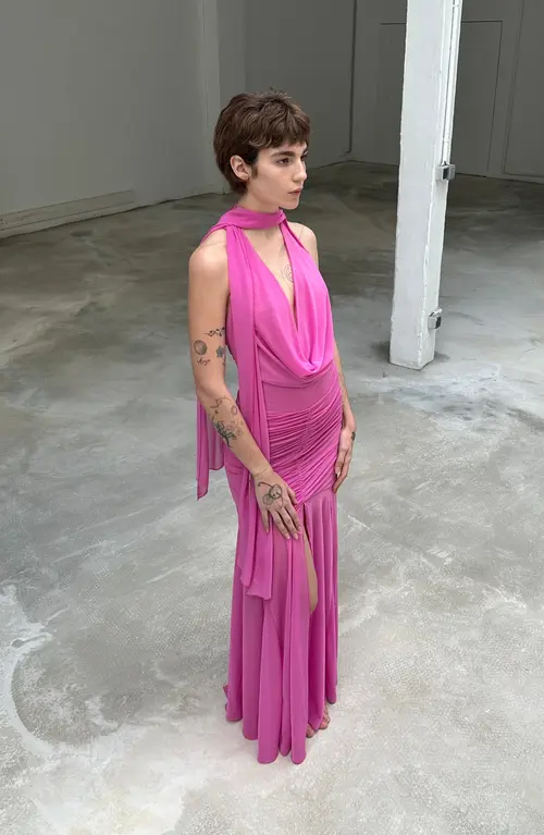 SAEMDI Dali Halterneck Mermaid Dress