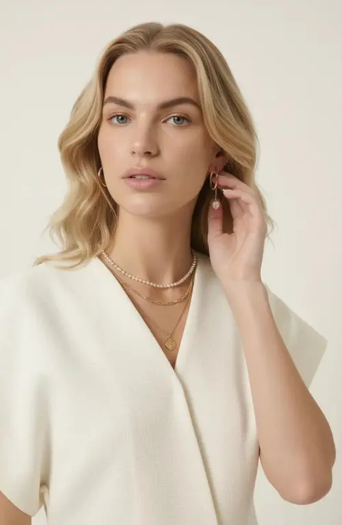 MODENAIRE Textured Wrap Top