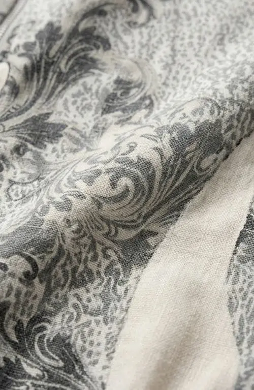 MODENAIRE Printed Zip-front Jacket - Ivory/grey